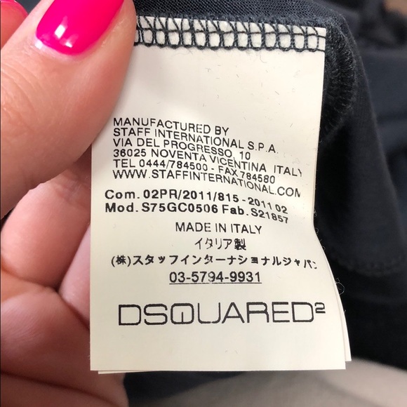 DSQUARED | Tops | Dsquared Navy Blouse Size Xs | Poshmark